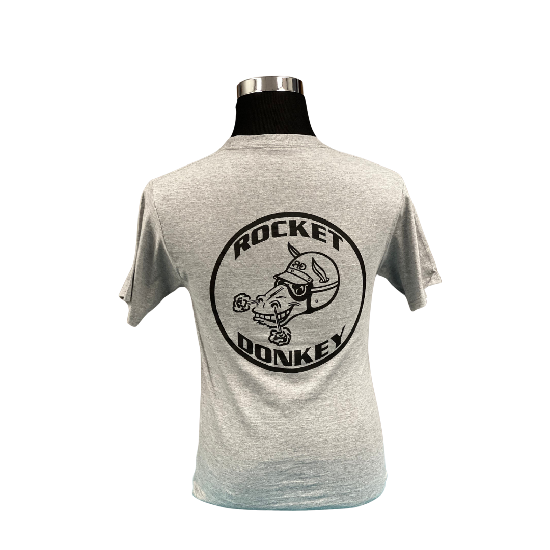 Grey RD Helmet T-Shirt | Rocket Donkey