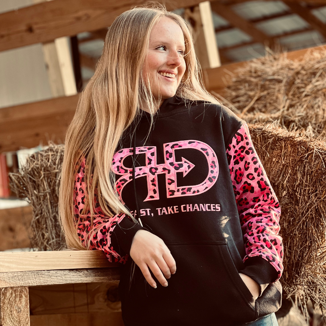 Pink cheetah Hoodie | Rocket Donkey