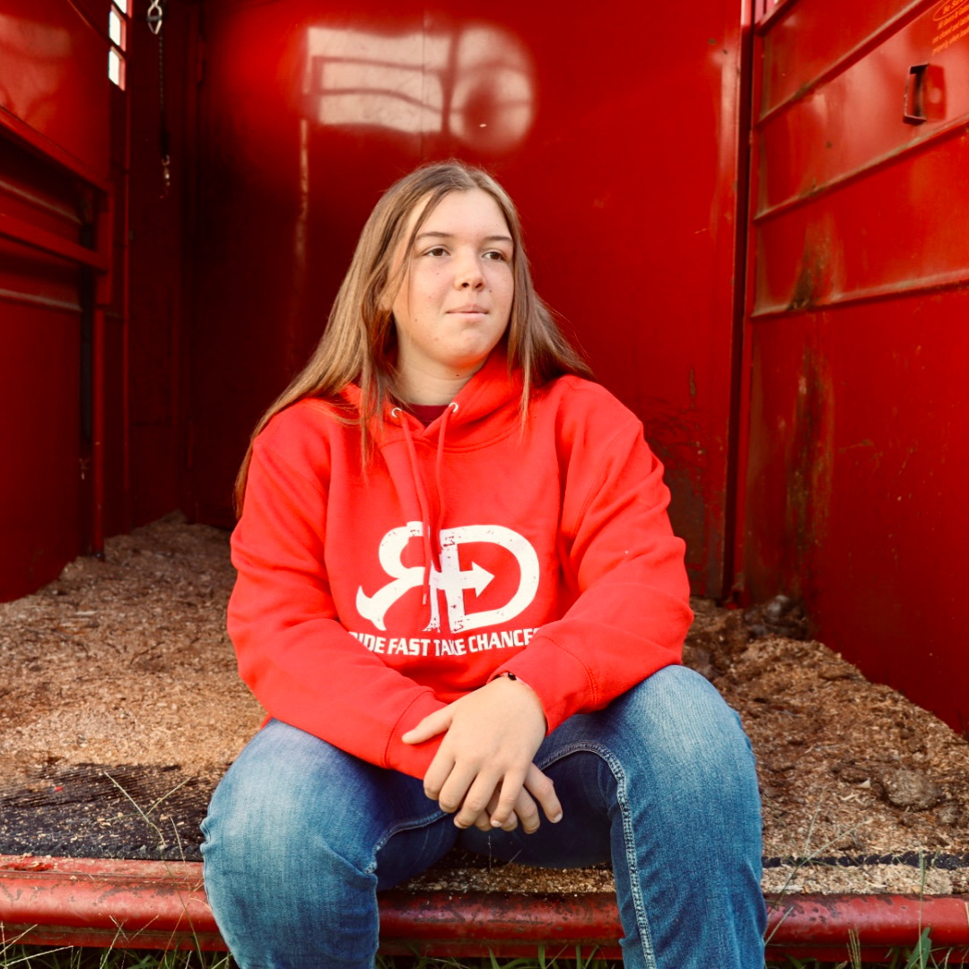 Red Cotton Hoodie | Rocket Donkey