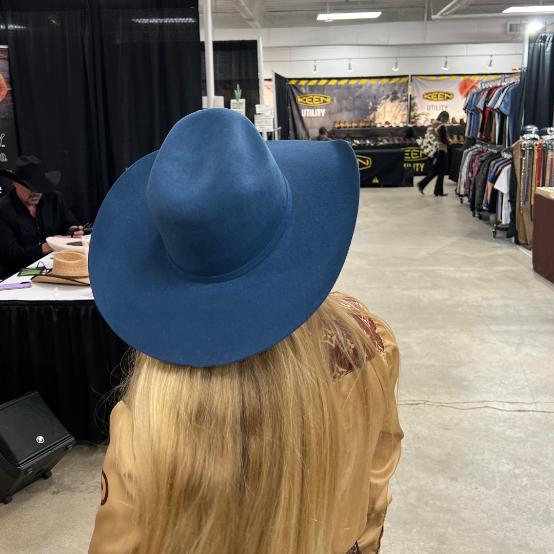 Slate Blue Cowboy Hat | Rocket Donkey