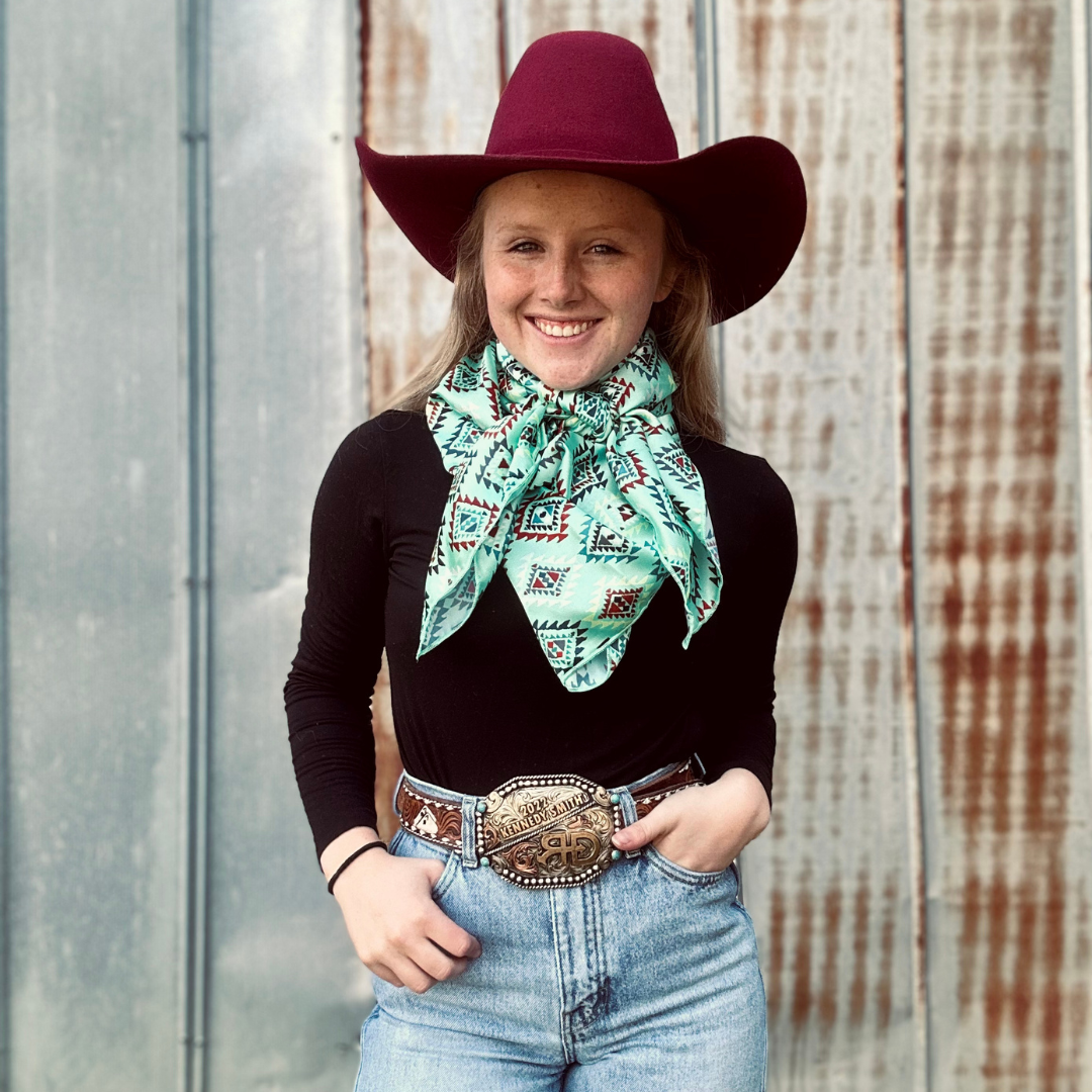 Green Aztec Rocket Rag | Rocket Donkey