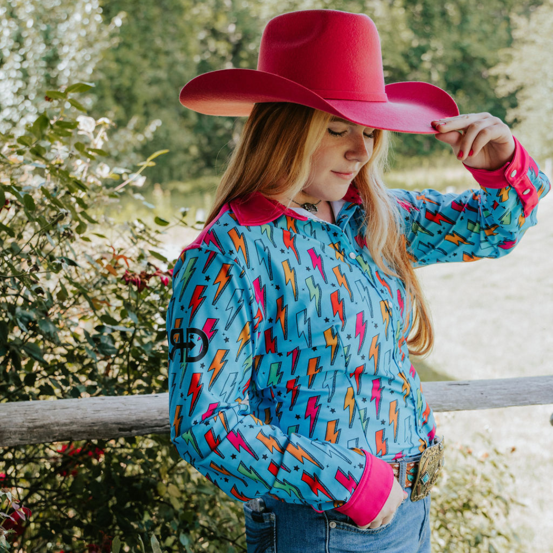 Lightning Bolt Rodeo Shirt | Rocket Donkey